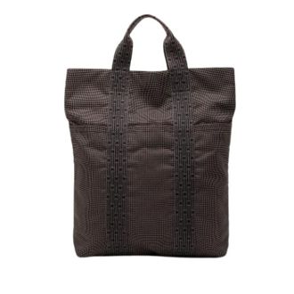 Herm&egrave;s Pre-owned Herline Cabas Tote Bag - Femme - Pre-owned - Gris - Taille: ONE Size
