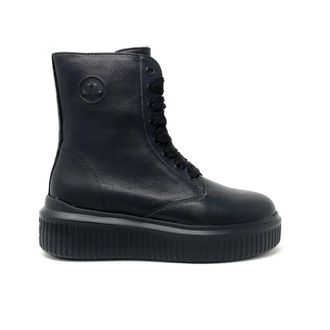 Janet & Janet Anfibii Schn&uuml;rstiefel - - Shoes - Damen - Schwarzk - 40 EU