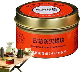 Generic 30-Stunden-Kerzen, Überlebenskerzen bei Stromausfall, Überlebenskerzen mit langer Brenndauer, Kerzen für Zuhause, winddicht, Camping, langsam brennend