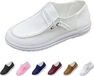Generic Chaussures de course d&eacute;t&eacute; pour femme - Respirantes - L&eacute;g&egrave;res et confortables - Mocassins &agrave; enfiler - Doux et confortables - Larges chaussures de loisi