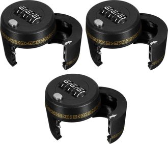 DOITOOL 3 St&uuml;ck pack Weinflaschenverschluss mit 3 stelligem Zahlenschloss Abschlie&szlig;barer Wiederverwendbarer Kunststoff Flaschenverschluss f&uuml;r Whisky Wodka und