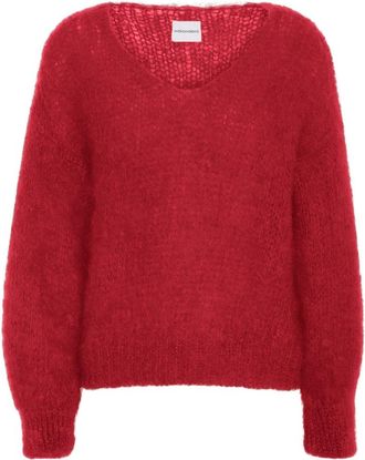 Americandreams Americandreams, Femme, Pulls, Rouge, Taille: 42 FR Milana LS Mohair Knit
