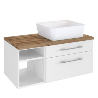 Casa home24 Waschtisch II 90 x 55 x 47cm Weiß/Weiß