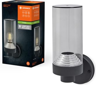 Ledvance ENDURA CLASSIC AMBER WALL Außenleuchte, Wandleuchte, dunkelgrau, Aluminium, schnelle & einfache Installation, IP44 Schutzklasse, flexible Anwendung im