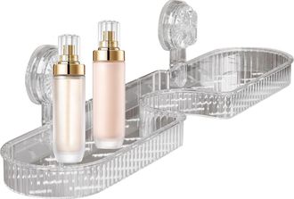 Generic Saugnapf-Wasserhahn-Halter - Duschregal an der Wand - Rutschfester Dusch-Organizer | Abnehmbares Badewannentablett, Saugnapf-Duschablage, Gesichtsrein