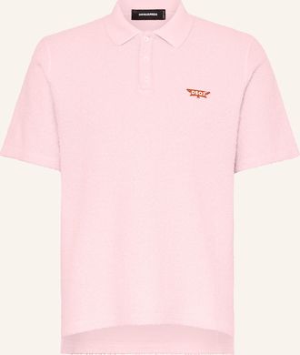 Dsquared2 Frottee-Poloshirt Tennis Fit pink