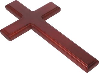 Cabilock Handgefertigtes Gebetskreuz aus Holz Ergonomisch Glatte Oberfläche Detailreiche Handcarving Stabiles Material für Gebet Kirchengebrauch und Religiöse 