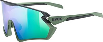 Uvex sportstyle 231 2.0 - Sportbrille f&uuml;r Damen und Herren - 100% UVA-, B, C Schutz - druckfreier Sitz & perfekter Halt - moss green-black/green - one size