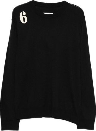 Maison Margiela Pull Col Rond - Noir