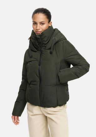 Marikoo Winterjacke Ninikaa kurze Winterjacke mit extra hohem Windschutzkragen