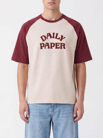 Daily Paper Clothing Baumwoll-T-Shirt mit Rundhalsausschnitt und Kontrastlogo