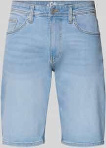 s.Oliver Red Label Regular Fit Jeans-Bermudas aus Baumwoll-Mix