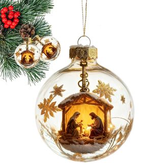 Generico Weihnachtsfiguren zur Geburt, religi&ouml;se 3D-Kugeln f&uuml;r Veranstaltungen, religi&ouml;se Weihnachten, f&uuml;r Kinder, Erwachsene, Freunde, Geburtstag, Halloween, 