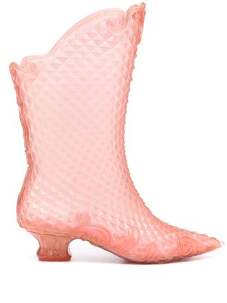 Y / Project x Melissa Stiefel mit spitzer Kappe - Rosa