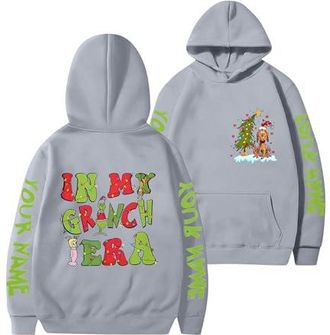 Generic Le Grinch Sweat Femme A Capuche De Sweet The Pyjama Oversize Vêtements Moche Hiver Noel Pilou Vetement Noël Christmas Adulte 2025 Chaud Pull Sweatshir