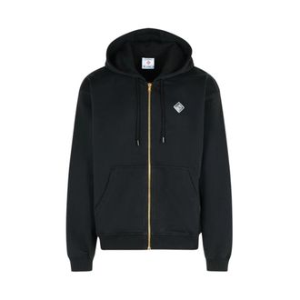 Casablanca Casa Chrome Full Zip Hoodie - - Sweatshirts & Hoodies - Herren - Schwarzk - L
