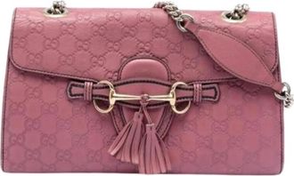 Gucci Pre-owned The Emily Cross Body Bag - - Pre-owned - Damen - Rosa - ONE SIZE