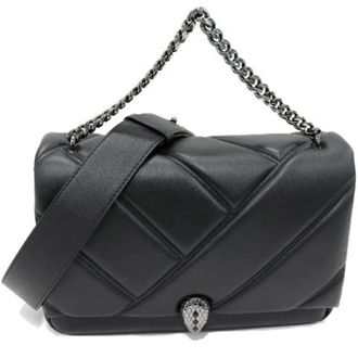 Bulgari Pre-owned Serpenti Cabochon Calf 2way Schultertasche - - Pre-owned - Damen - Schwarzk - ONE SIZE