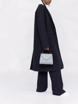 Valextra Iside Mini Top Handle Bag - Blue