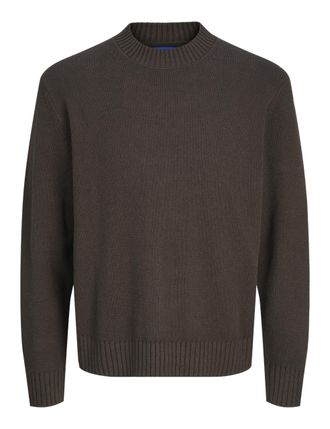 Jack & Jones JACK&JONES Herren JORFREDERIKSBERG Knit Crew Neck SN Strickpullover, Chocolate Torte, Medium