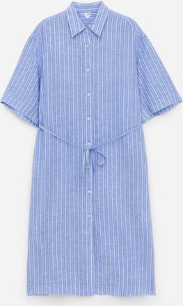 Arket Hemdkleid Aus Leinen -Blau
