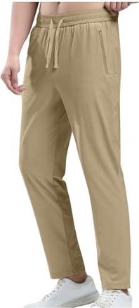 Generic Pantalon de jogging pour homme - Pantalon de loisirs baggy - Taille &eacute;lastique - Pantalon de sport avec cordon de serrage - L&eacute;ger - S&eacute;chage rapide - Pa