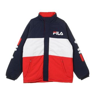 Fila Gepolsterte Herrenjacke Schwarz/Rot/Wei&szlig; - - Jackets - Herren - Mehrfarbig - L
