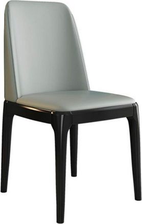 Generic Moderner Esstuhl, Stuhl Mit Mitte des Jahrhunderts Mit Massiven Holzbeinen Und Pu-Leder-sitzkissen, wasserdichte Pu-Leder-seitenstuhl Für Esszimmer, W