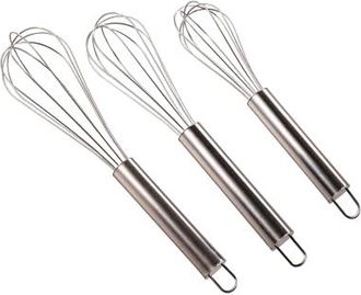 MSV Schneebesen aus Edelstahl 3-teilig, Silber, 30 x 20 x 15 cm