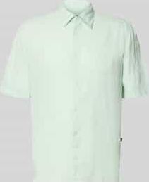 Boss Orange by Hugo Boss Regular Fit Leinenhemd mit kurzem Arm Modell RASH_2_M