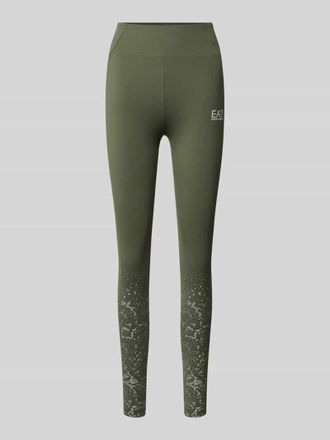 Emporio Armani Super Skinny Fit Leggings mit Label-Print