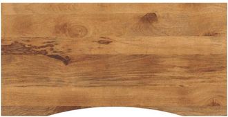 vidaXL Schreibtischplatte mit Aussparung 140x50x2,5cm Massivholz Mango Vidaxl