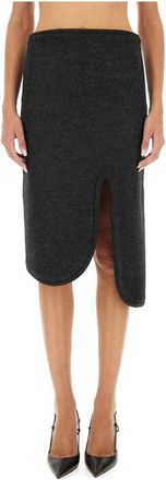 Victoria Beckham Femme, Jupes, Gris, Taille: 38 FR Padded Tube Skirt