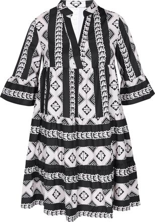 Faina Kleid Frauen schwarz-wei&szlig;