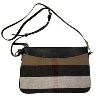 Burberry Sac bandouli&egrave;re en toile et cuir Nova Check Pre-owned - Femme - Pre-owned - Noir - Taille: ONE Size