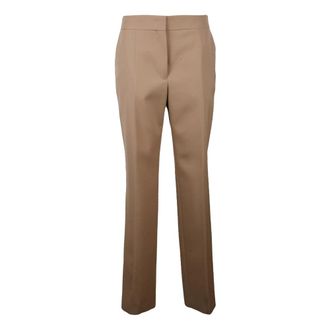 Jil Sander Femme, Pantalons, Brun, Taille: 36 FR Pantalon Droit Classique