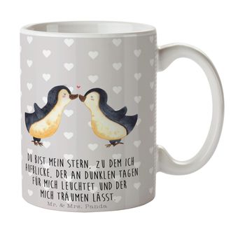 Mr. & Mrs. Panda Kaffeetasse Pinguin Liebe - Geschenk, Hochzeit, Pott, Hochzeitstag, Freundin, haferl, sch&ouml;ne tasse, Vertraut, Teetasse, f&uuml;r kaffee