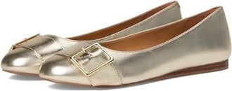 Johnston & Murphy Claire Mule plate ceinturée pour femme, Doré/métallisé, 39.5 EU
