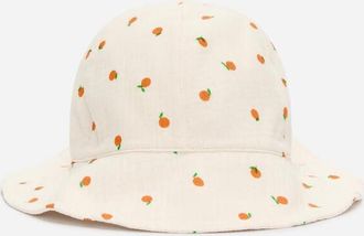 Arket Sonnenhut Aus Baumwollmusselin -Wei&szlig;