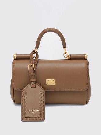 Dolce & Gabbana My Sicily Mini-Handtasche aus Leder mit Logo-Anh&auml;nger