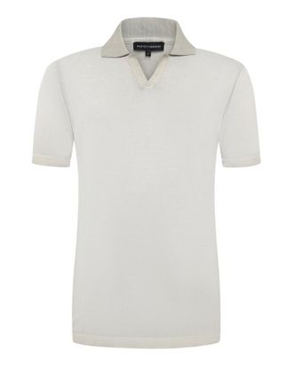 Trusted Handwork Poloshirt aus Pima-Baumwolle mit Variokragen in
