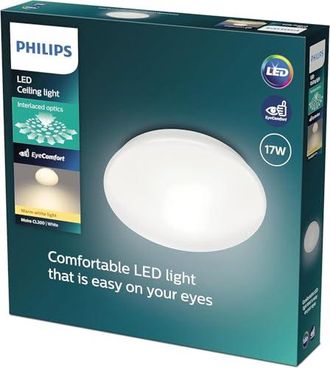 Philips Plafonnier LED Cl200, Rond, 17 W, Blanc Chaud 2700K