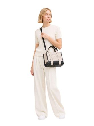 Marc Jacobs Colorblock Cow Leather Tote Bag - White