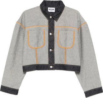 Moschino Femme, Vestes, Bleu, Taille: 38 FR Giacca