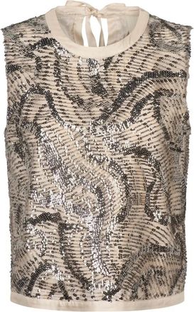 Julie Fagerholt - Heartmade Tanea Top - - Tops - Damen - Beige - M