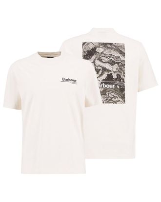 Barbour Softes T-Shirt aus Baumwolle mit r&uuml;ckseitigem Print in