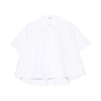 Loewe Femme, Blouses et Chemises, Blanc, Taille: 38 FR Chemise trap&egrave;ze en coton