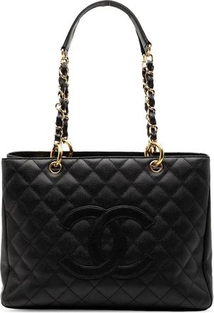Chanel Shopper - Caviar Grand Shopping Tote - Gr. unisize - in Schwarz - f&uuml;r Damen
