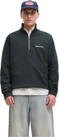 Jack & Jones Male Sweatshirt mit halbem Rei&szlig;verschluss Sweatshirt mit halbem Rei&szlig;verschluss