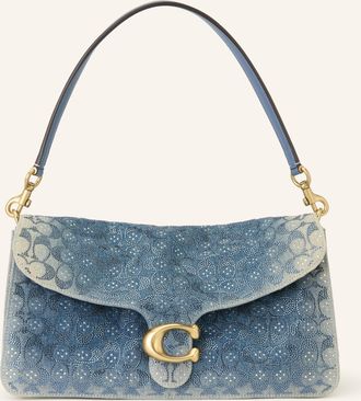 Coach Schultertasche Tabby 36 Mit Schmucksteinen blau
